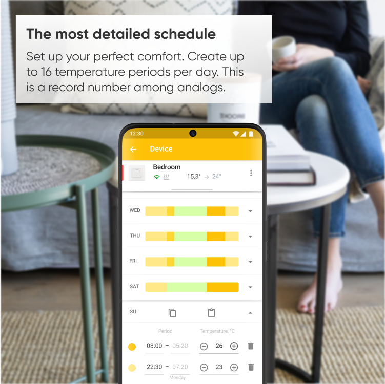 Smart thermostat terneo sx, | ds-electronics.com.ua