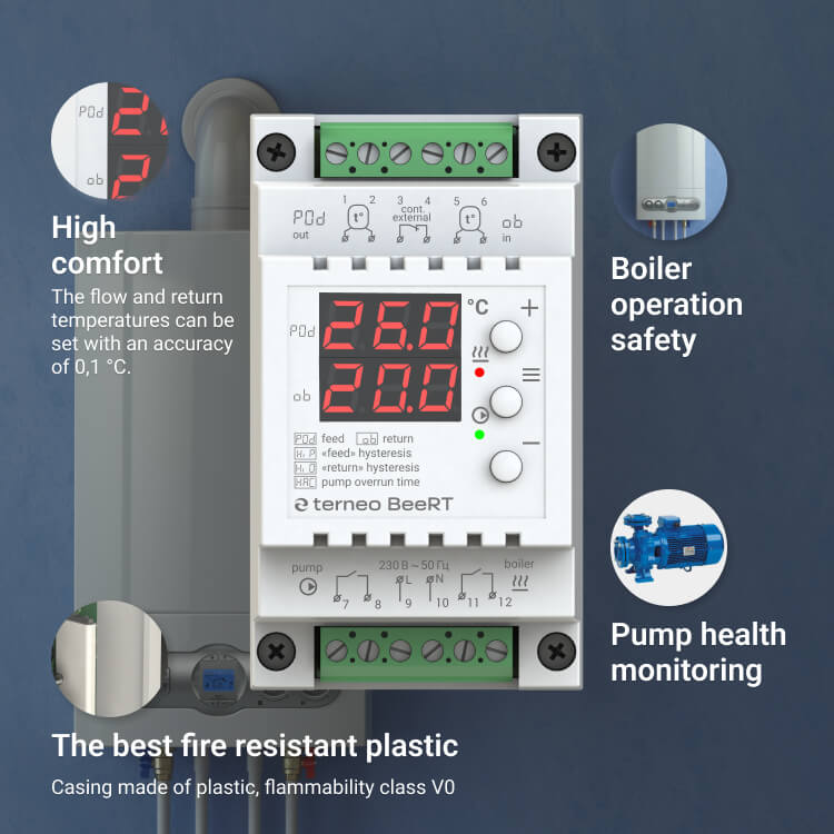 Digital thermostat terneo BeeRT | ds-electronics.com.ua